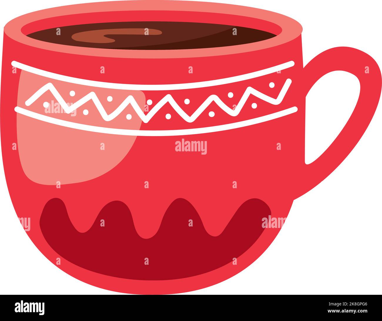 cocoa in red cup icon Stock Vector Image & Art - Alamy