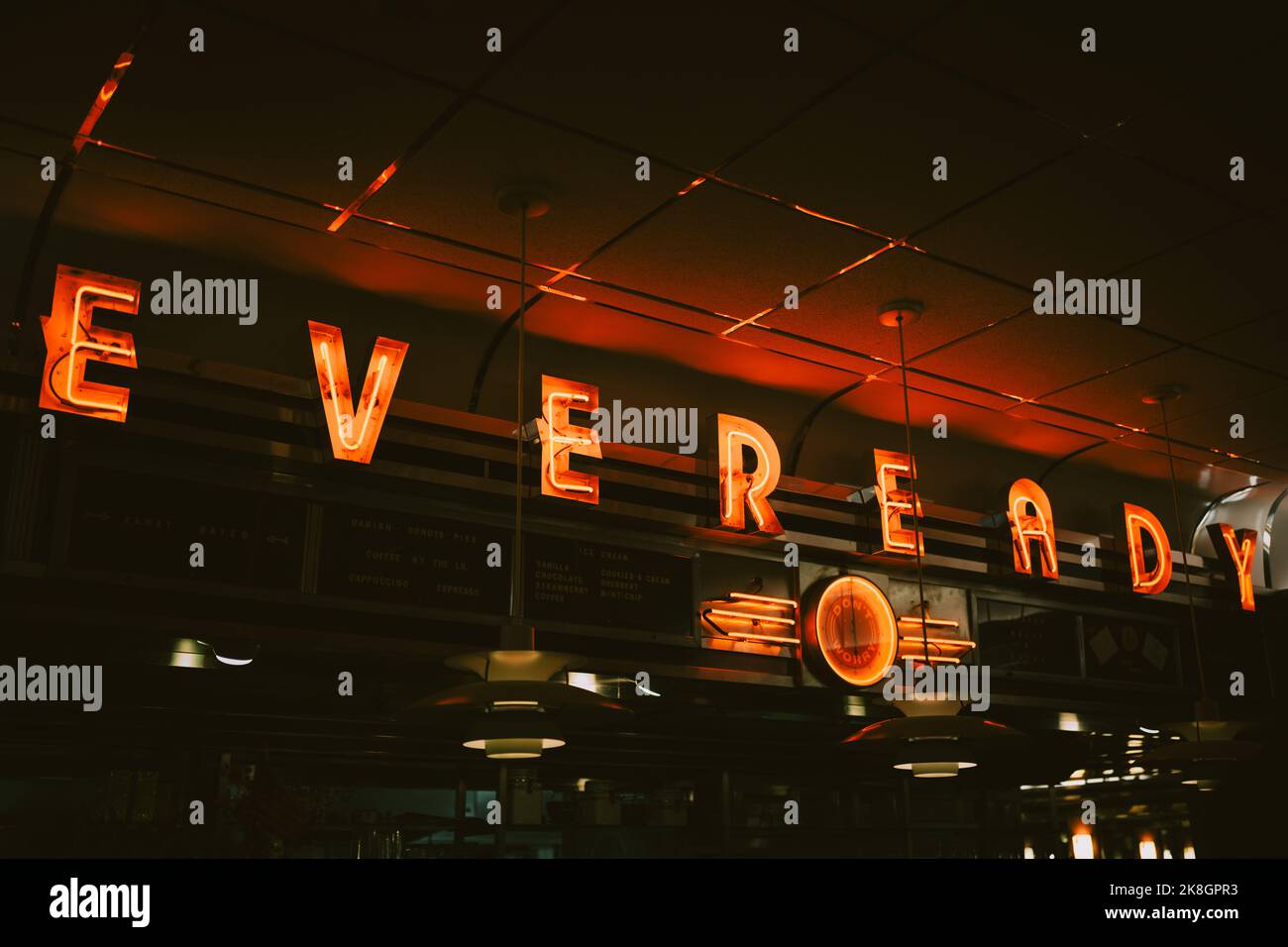 Everyday Diner vintage sign, Hyde Park, New York Stock Photo - Alamy