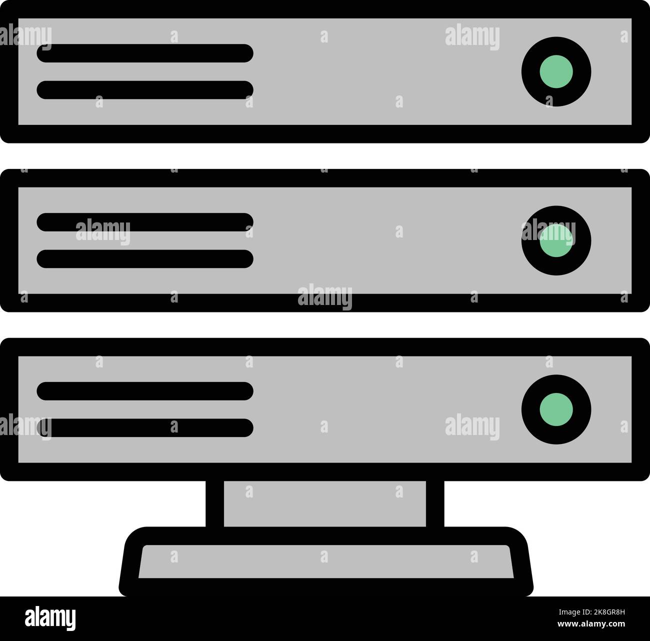 Server data icon outline vector. Computer fraud. Cyber web Stock Vector ...