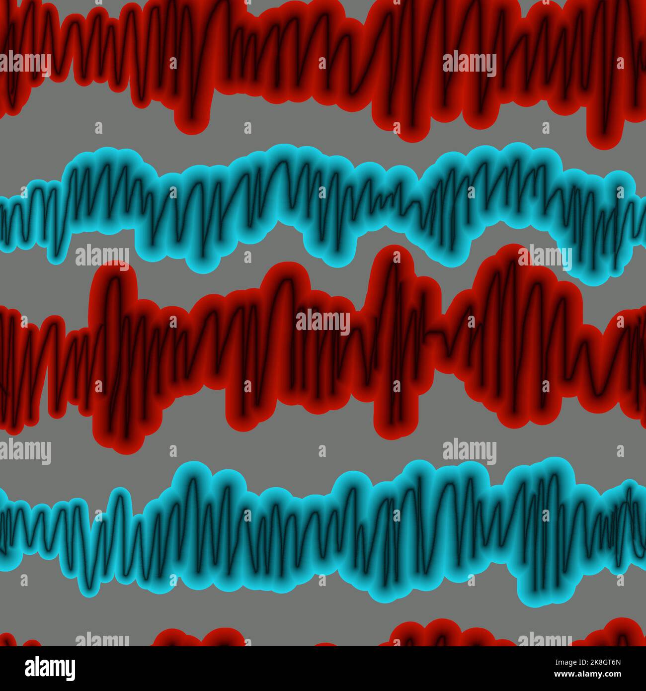 Horizontal colorful lines of hand drawn doodle ornament with parallel ...