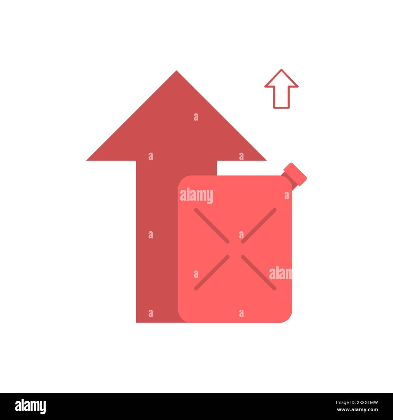 Fuel price increase icon. The concept of the crisis in the world Stock ...