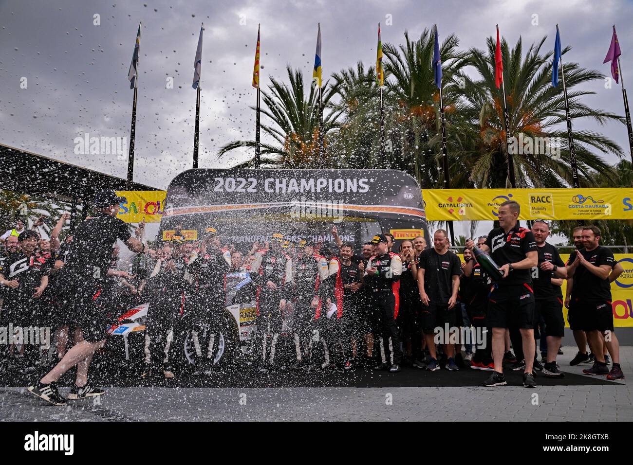 Catalunya, Spain. 23rd Oct, 2022. Salou, World title on the podium ...