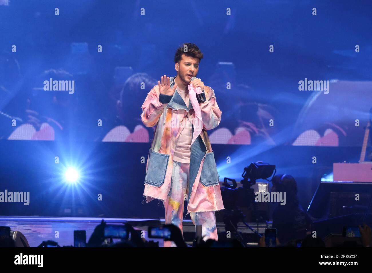 Madrid, Spain. 23rd Oct, 2022. Blas Canto performs during the concert ...