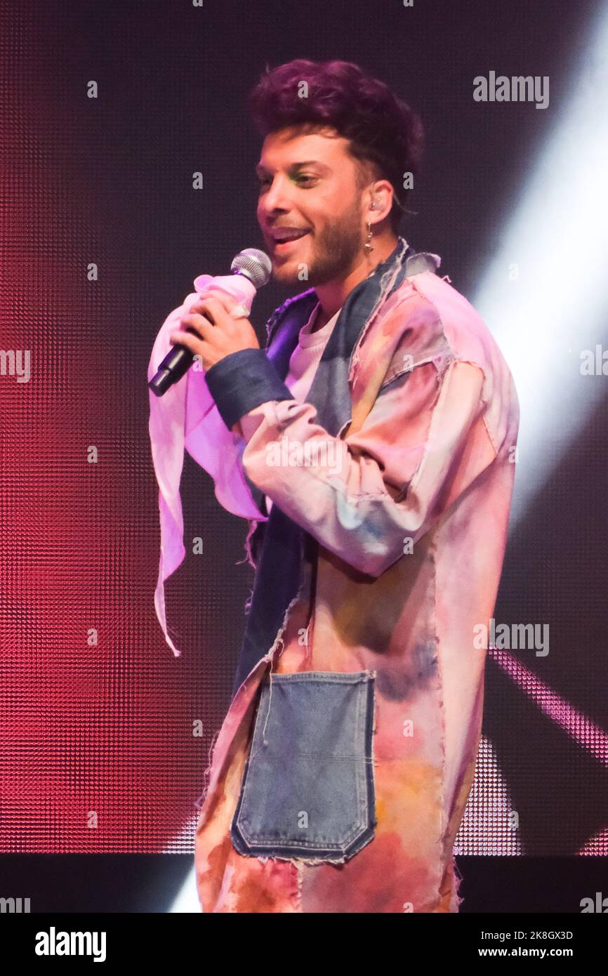 Madrid, Spain. 23rd Oct, 2022. Blas Canto performs during the concert ...
