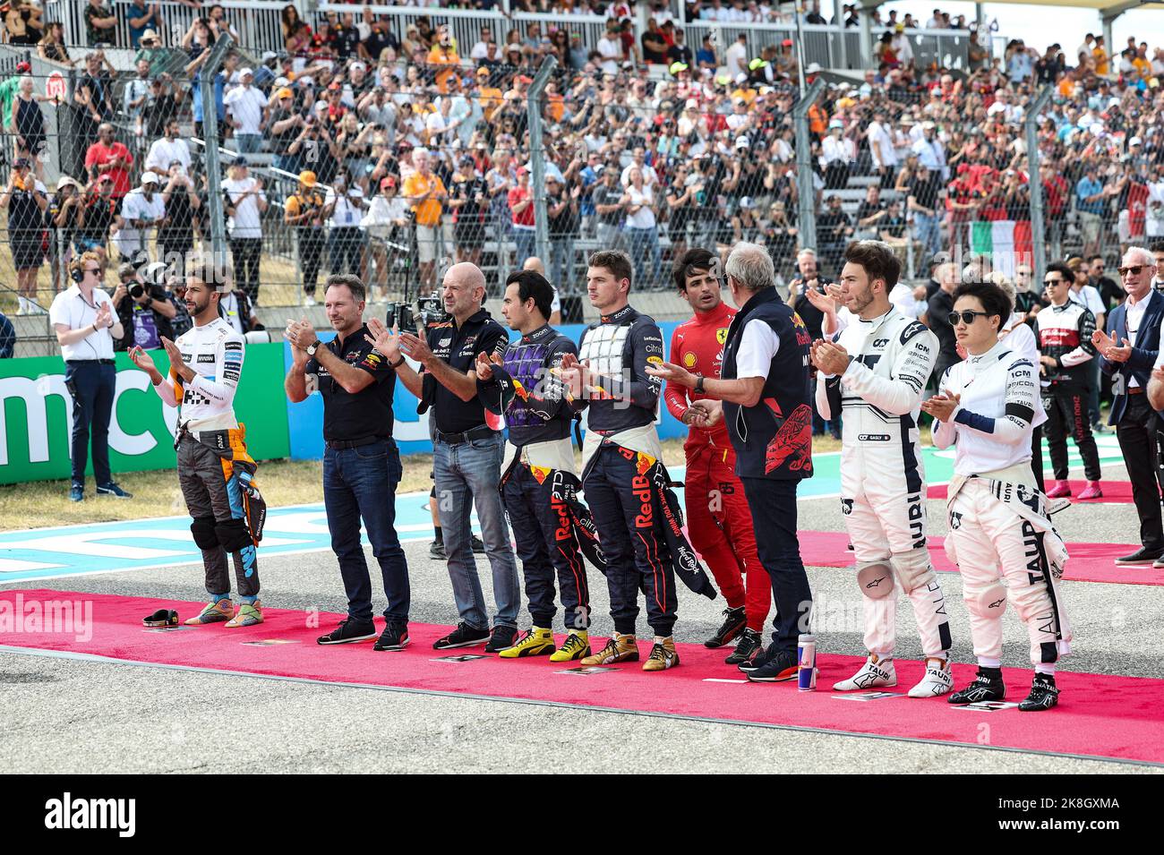 October 23, 2022, Rome, USA: Drivers during the tribute for Dietrich ...