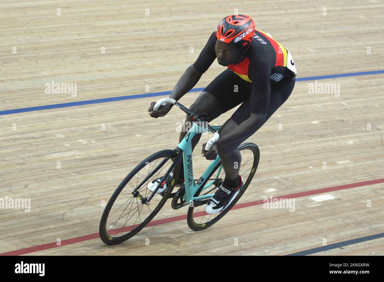 Emmanuel Otokunor SACKEY of Ghana in the Men's sprint cycling at the ...