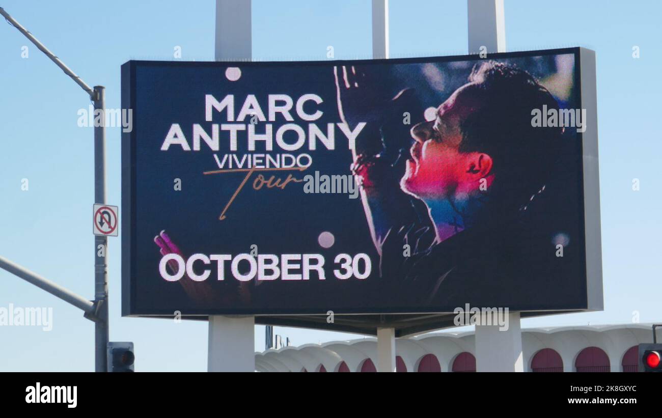 Los Angeles, California, USA 19th October 2022 Marc Anthony Viviendo ...