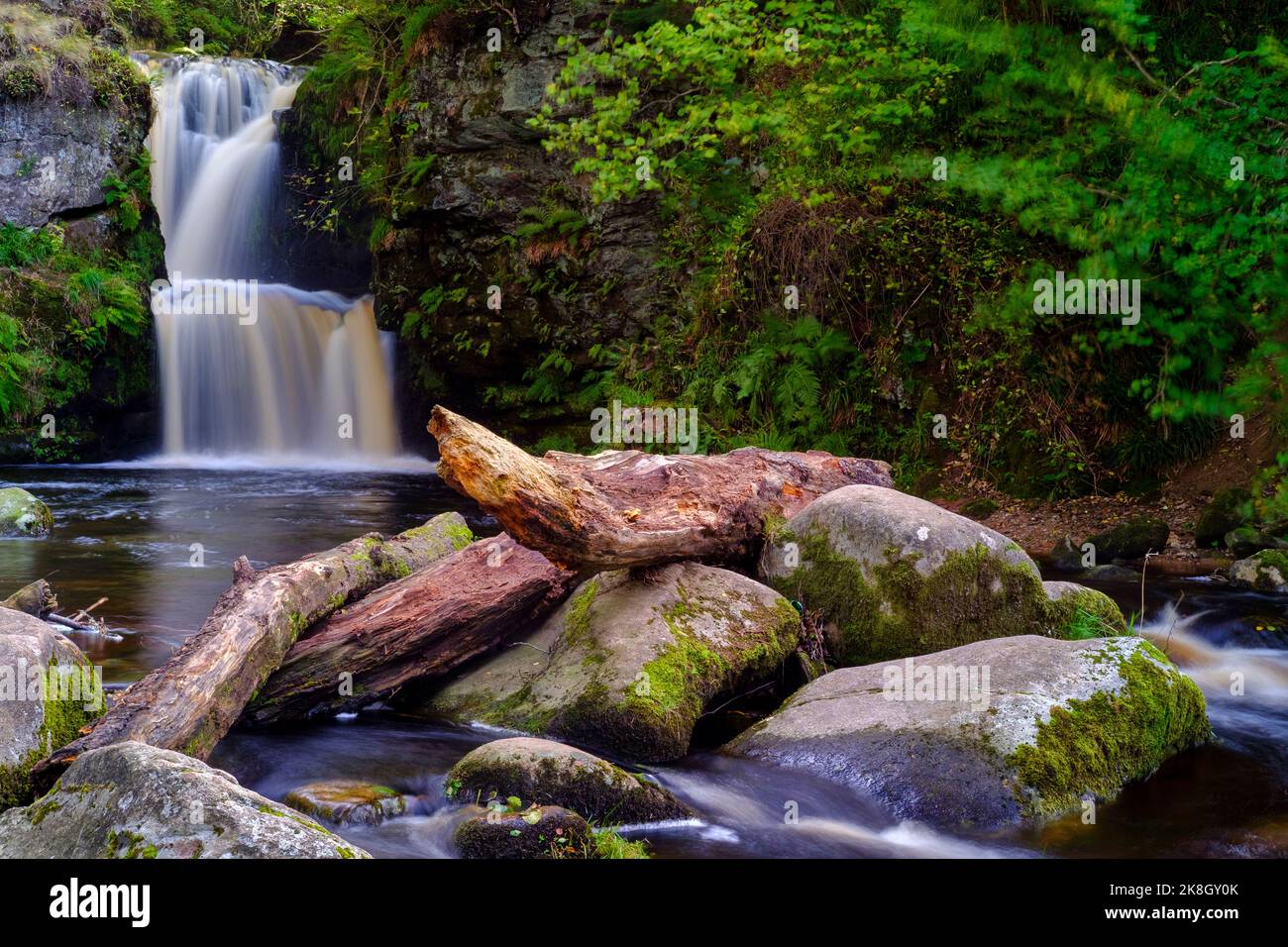 Linn Falls providing source of water for Aberlour Distillery in ...