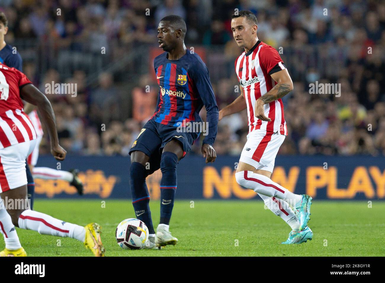 Barcelona, Spain. 23rd Oct, 2022. Ousmane Dembele of FC Barcelona ...