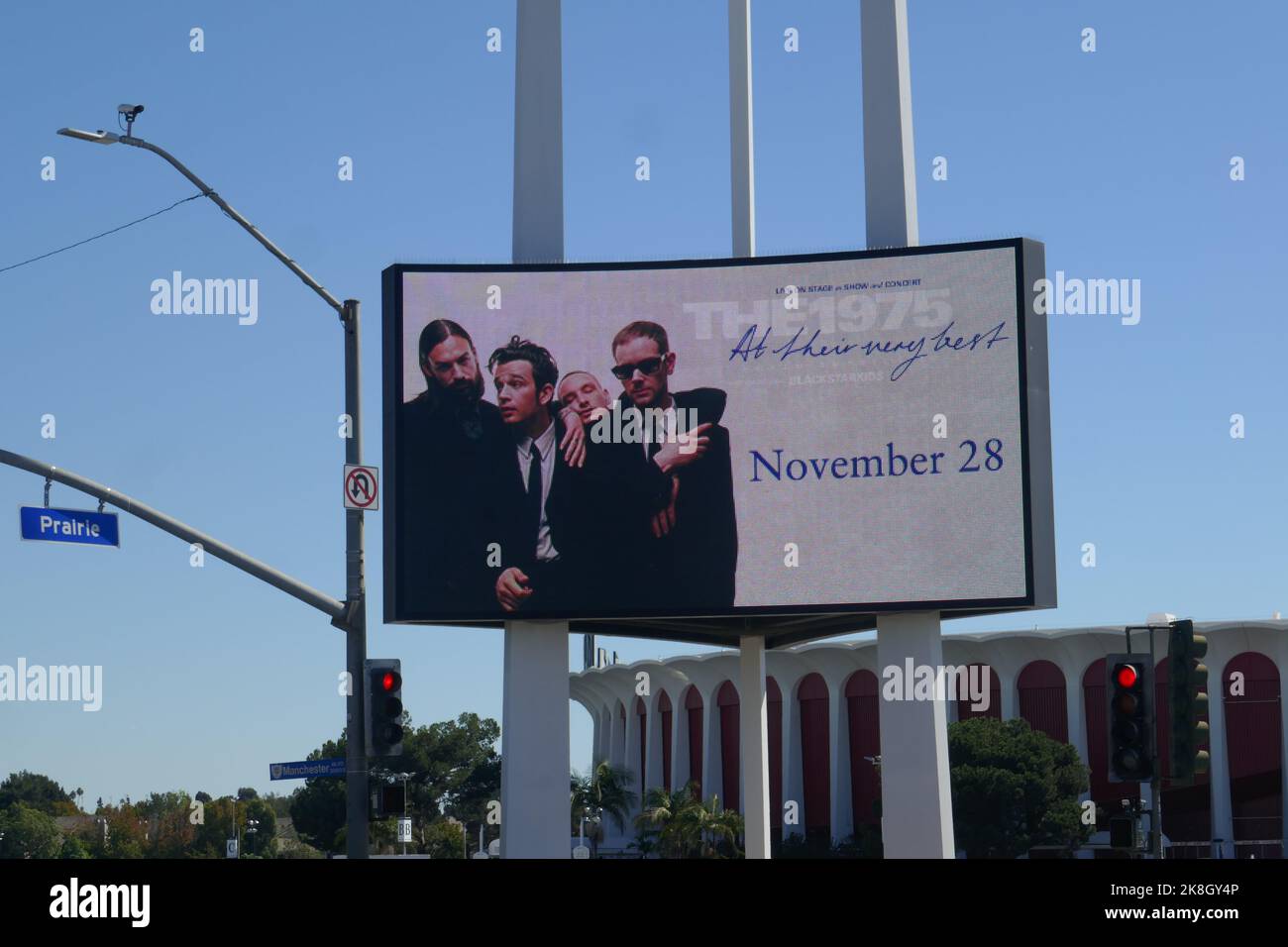 Los Angeles, California, USA 19th October 2022 The 1975 Tour Marquee at ...