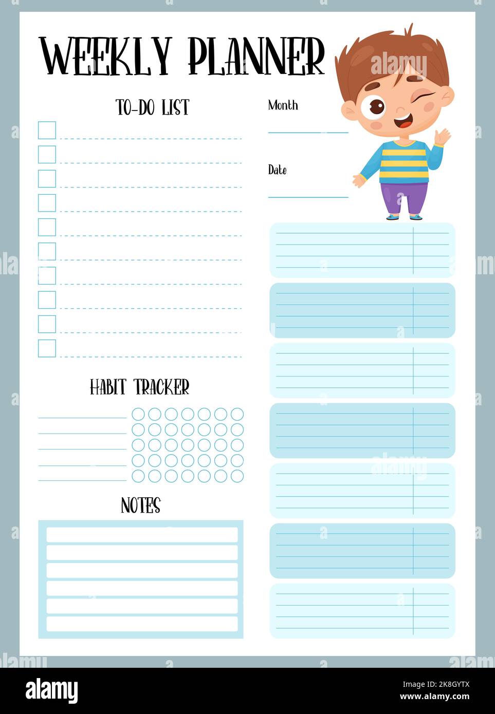 Weekly planner. Organizer, to-do list, notes and habit tracker with ...
