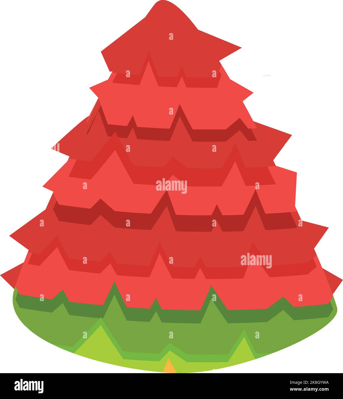 Watermelon piece pinata icon cartoon vector. Mexican candy. Carnival ...