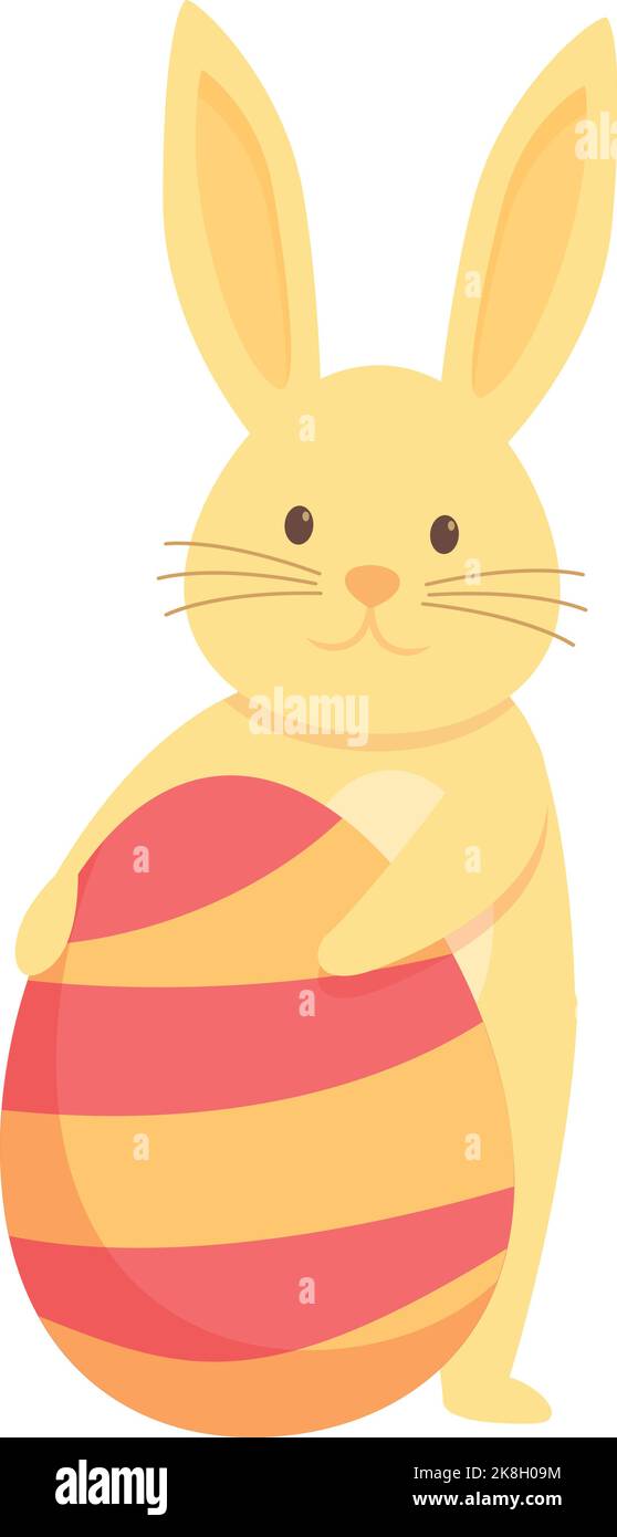 Small easter bunny icon cartoon vector. Cute rabbit. Funny animal Stock ...