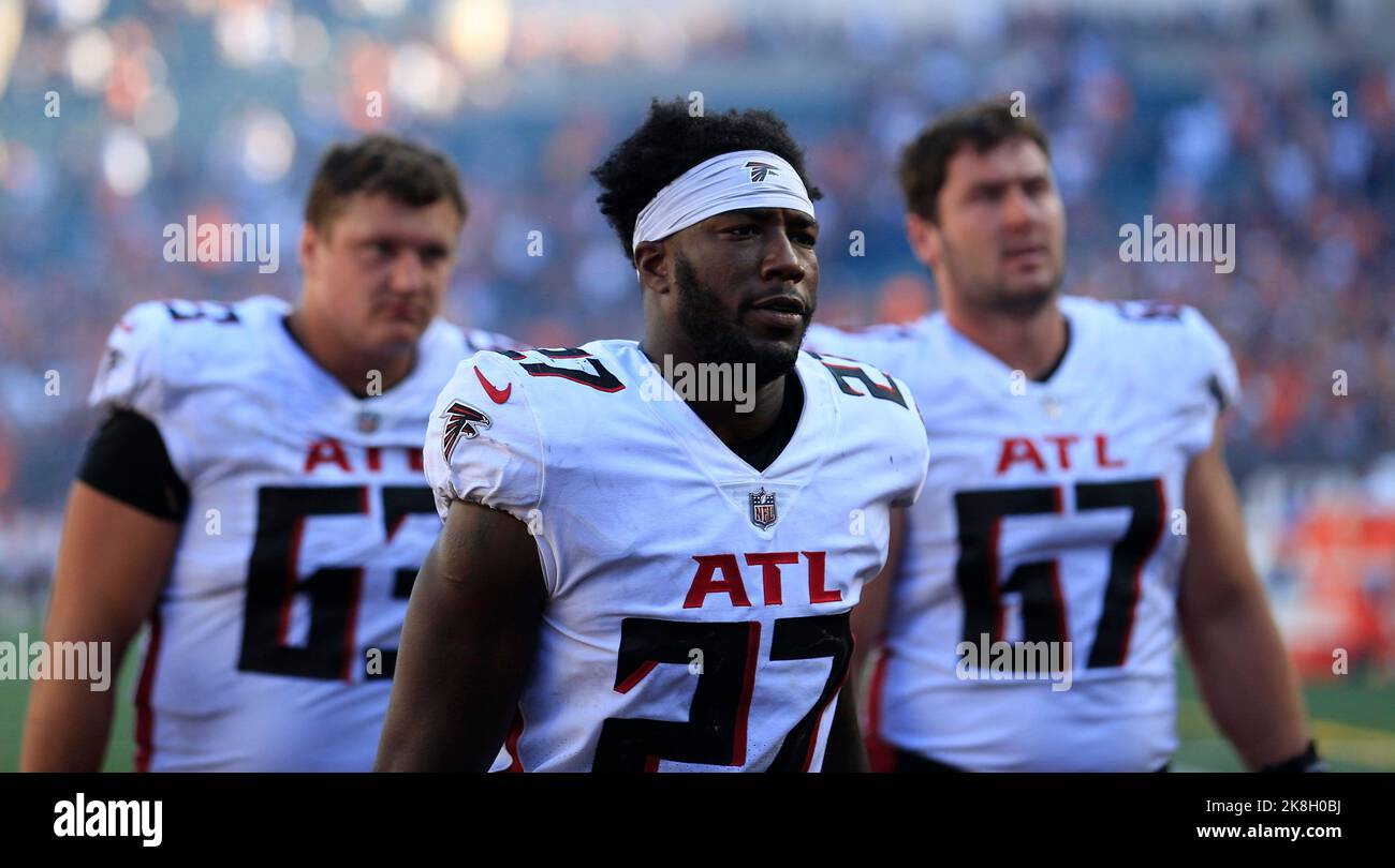 Cincinnati, Ohio, USA. 23rd Oct, 2022. Richie Grant (27) of the Atlanta ...