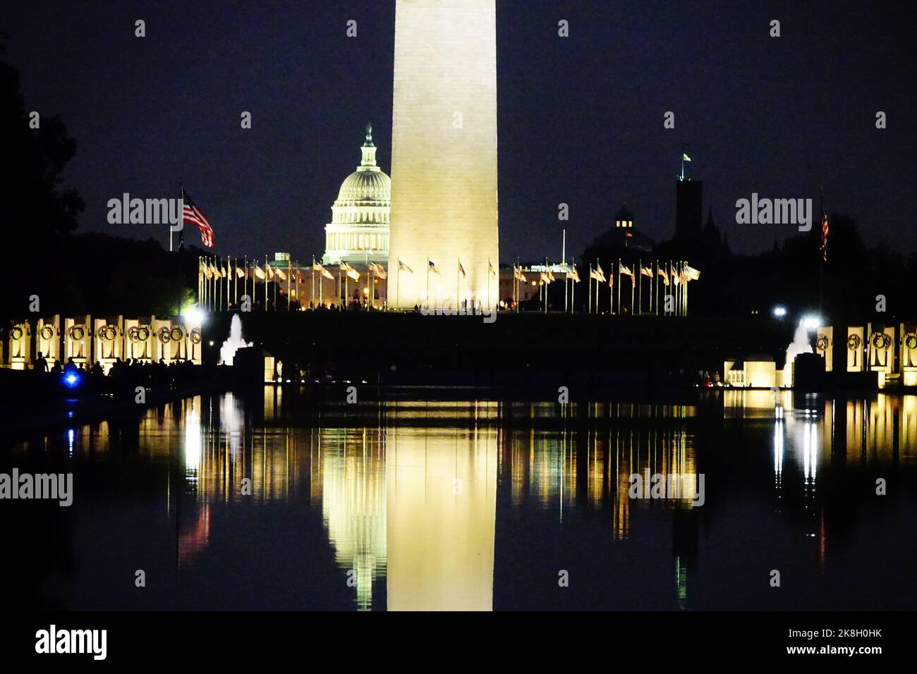The Washington Monument is an obelisk shaped building within the ...