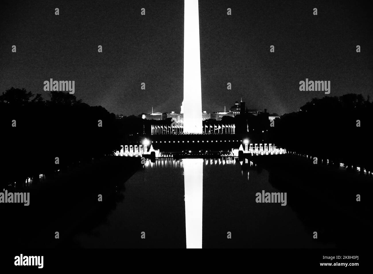 The Washington Monument is an obelisk shaped building within the ...