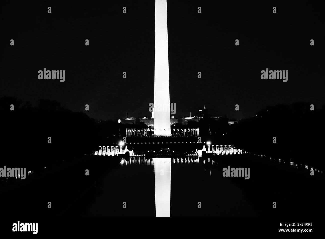 The Washington Monument is an obelisk shaped building within the ...