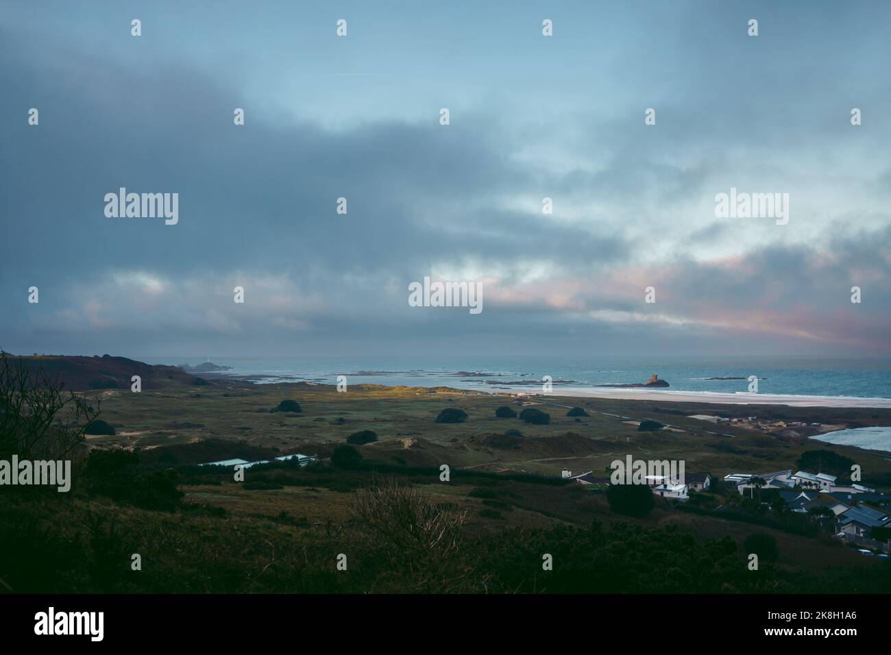 A beautiful path that leads through sand dunes in western Jersey ...