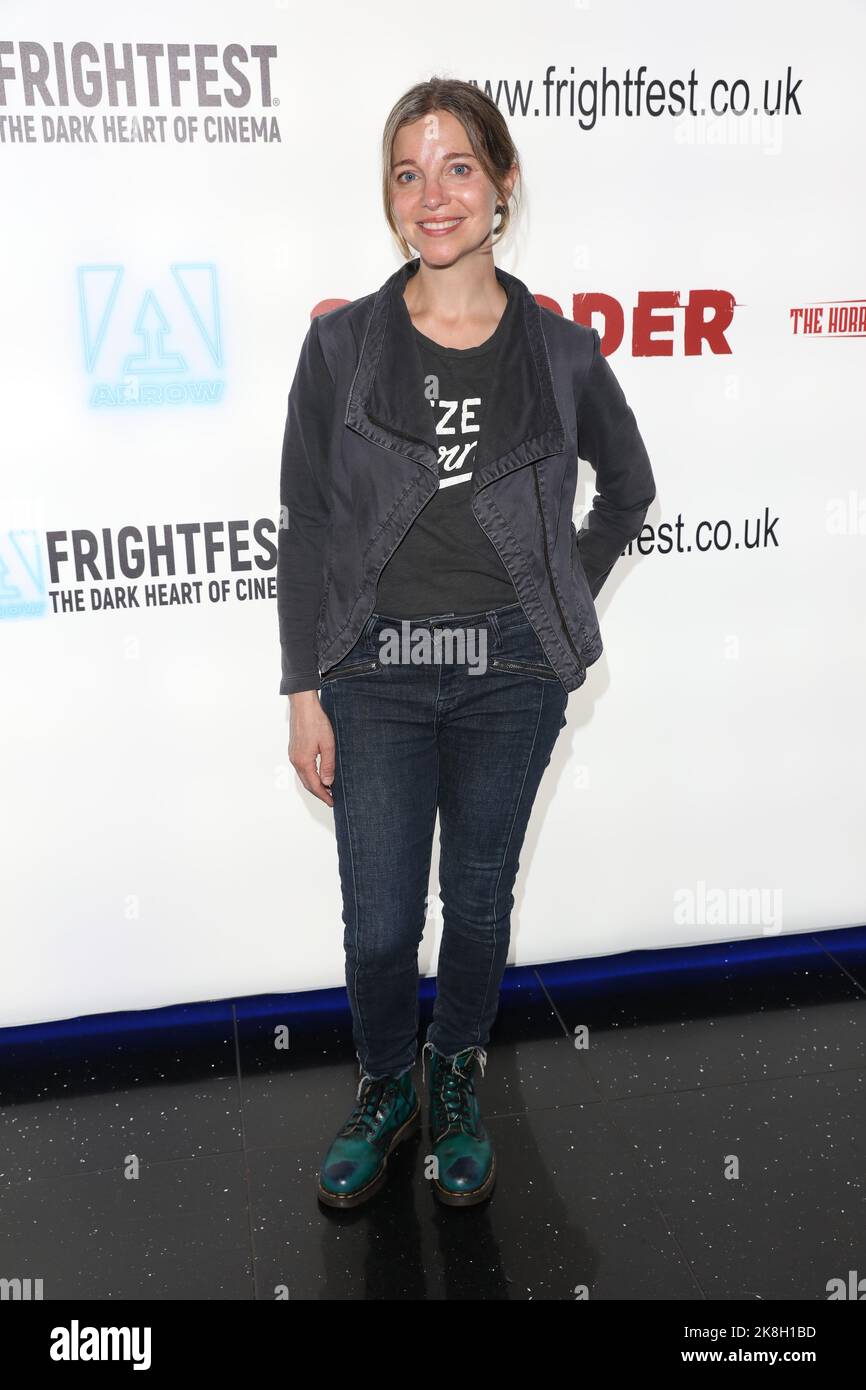 Laura Heisler (EVIL) attends 'The Harbinger' film premiere at Arrow ...