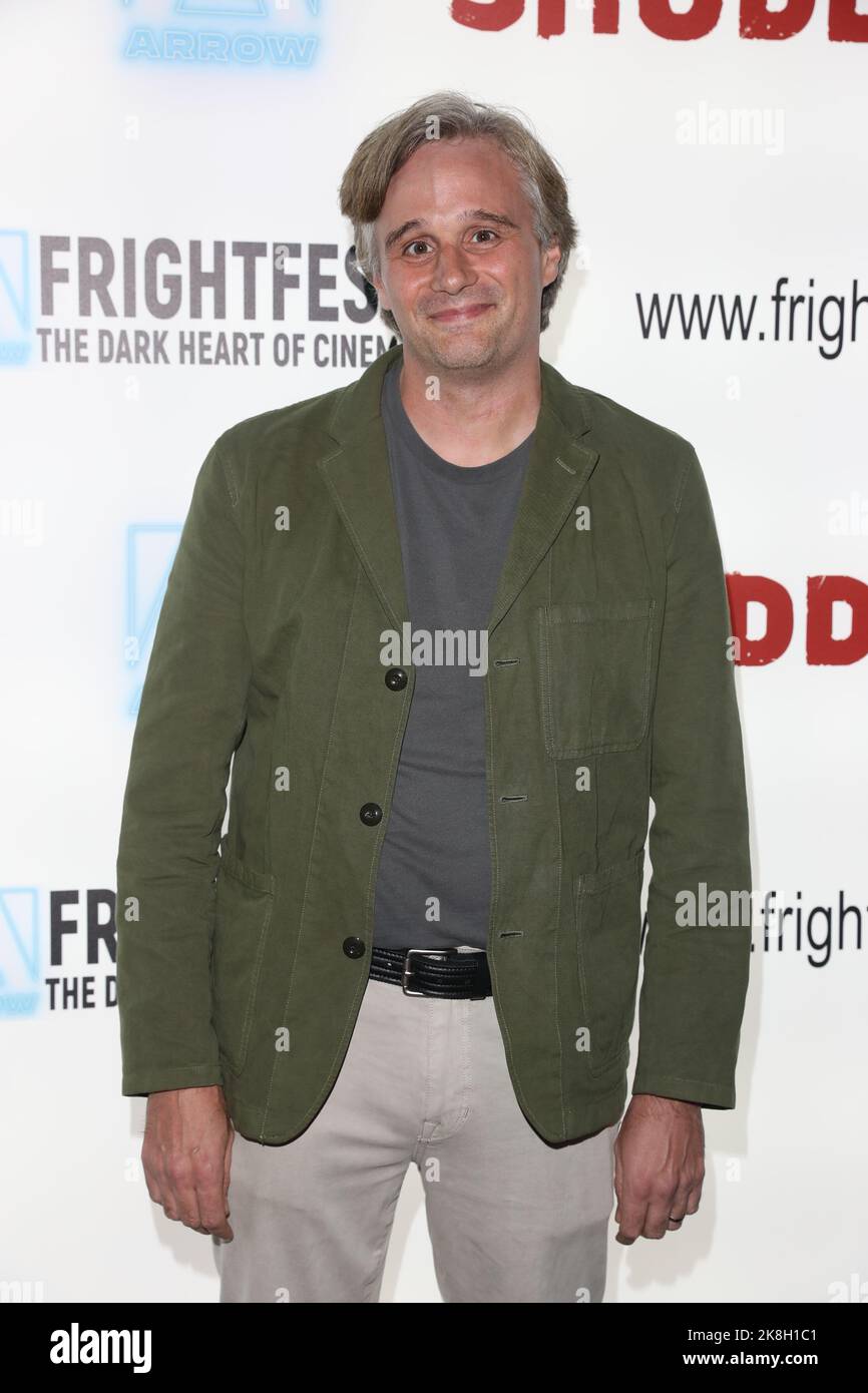Andy Mitton attends 'The Harbinger' film premiere at Arrow FrightFest ...