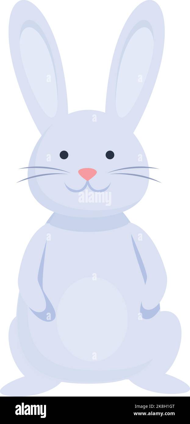 Grey rabbit icon cartoon vector. Cute bunny. Card animal Stock Vector ...
