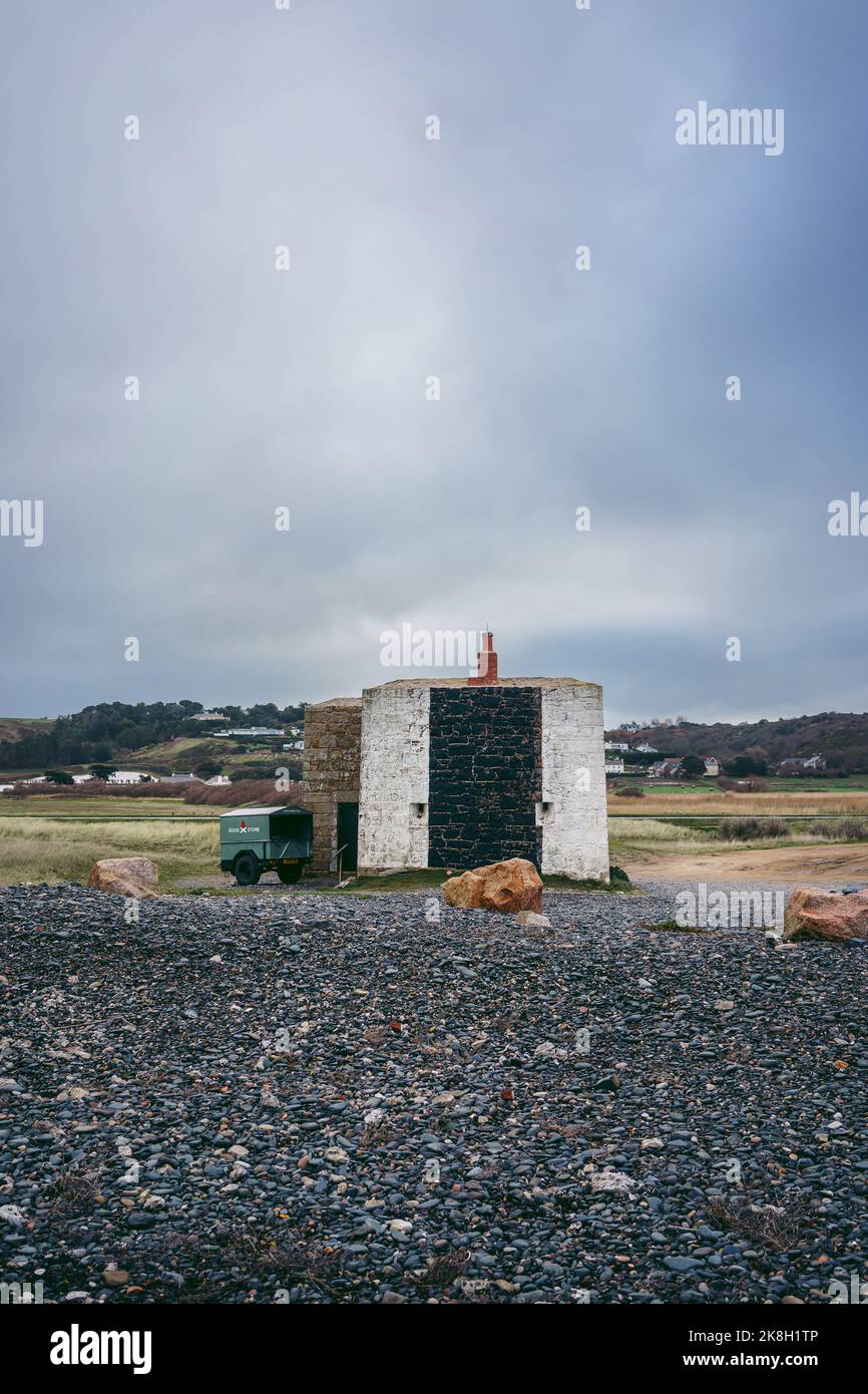 WWII German Bunker, Square fort in La Grande Cueillette, Saint Ouen ...