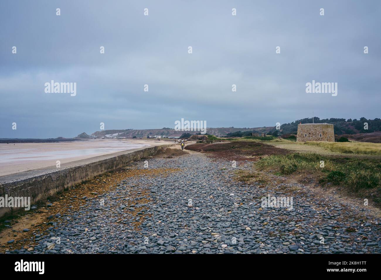 Channel Islands Military Museum Bunker in Jersey Island UK on cloudy ...