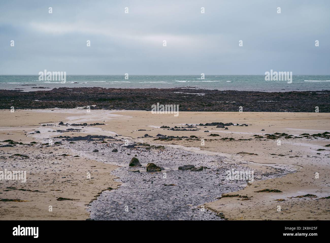 Beautiful nature views of coastal cliffs and beaches on Jersey Island ...