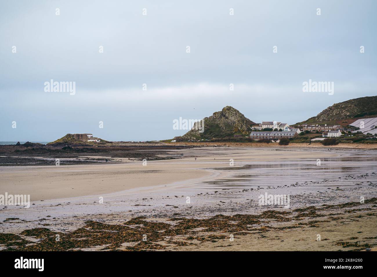 Beautiful nature views of coastal cliffs and beaches on Jersey Island ...