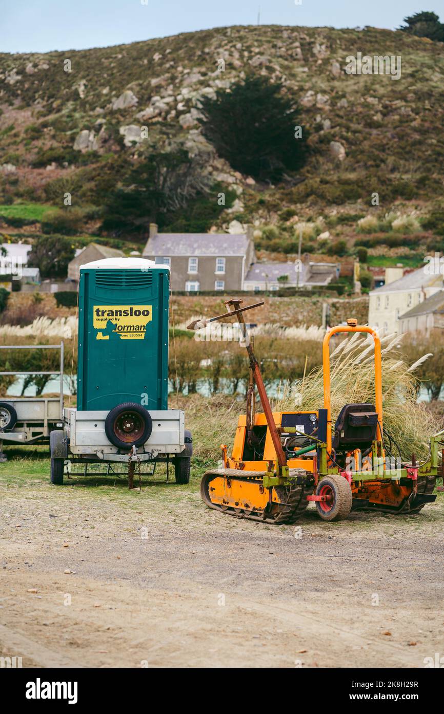 Jersey Island, Channel Island | UK - 2022.01.29: Tracktors at the farm ...