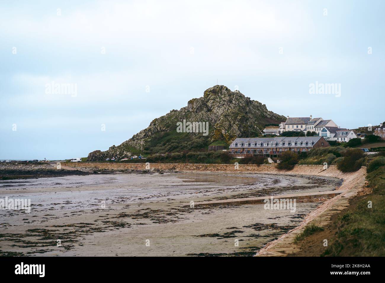 Beautiful nature views of coastal cliffs and beaches on Jersey Island ...