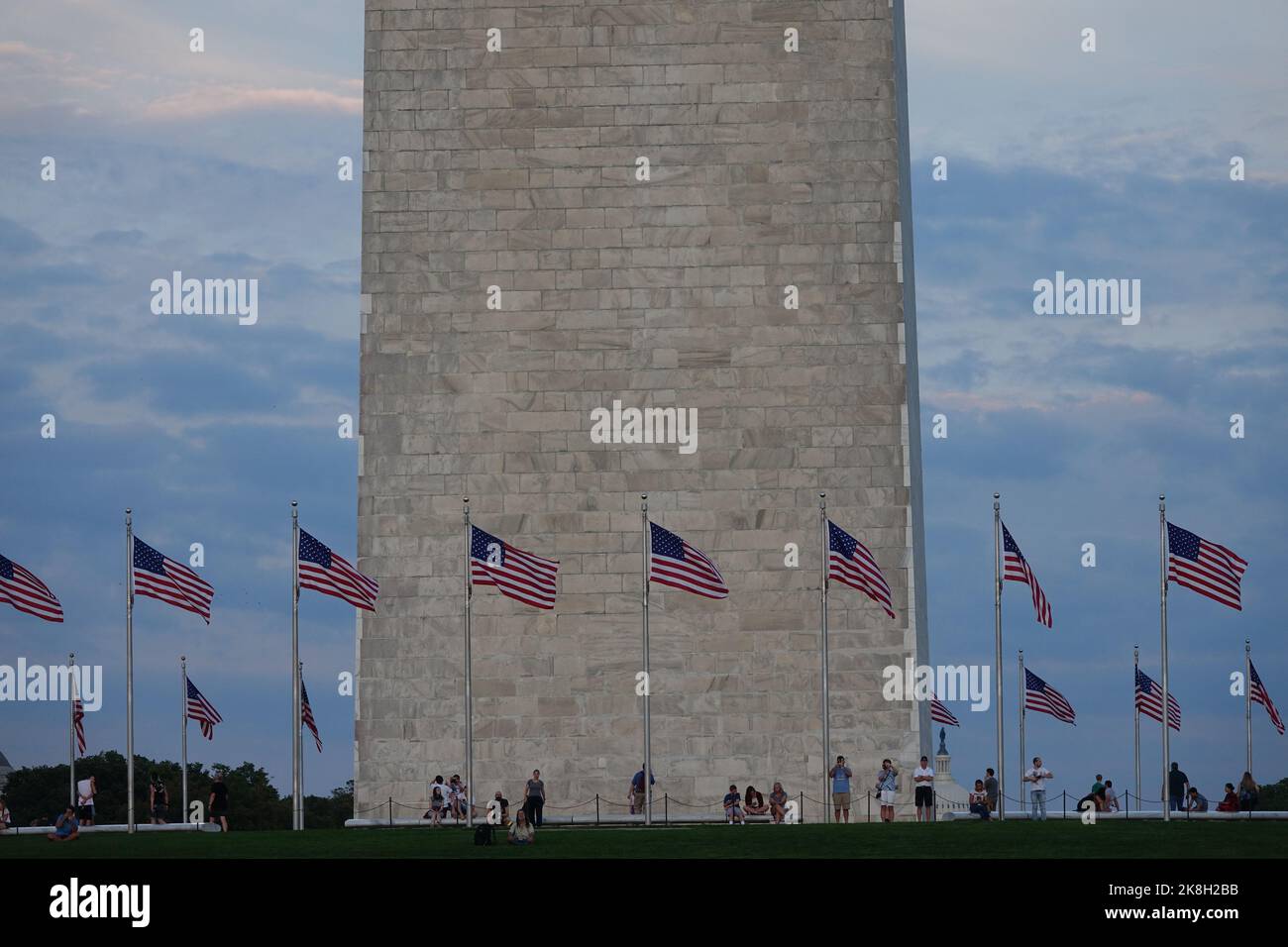 The Washington Monument is an obelisk shaped building within the ...
