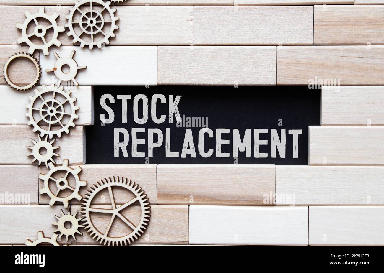 Handwritten text Stock Replacement with fountain pen on notebook ...