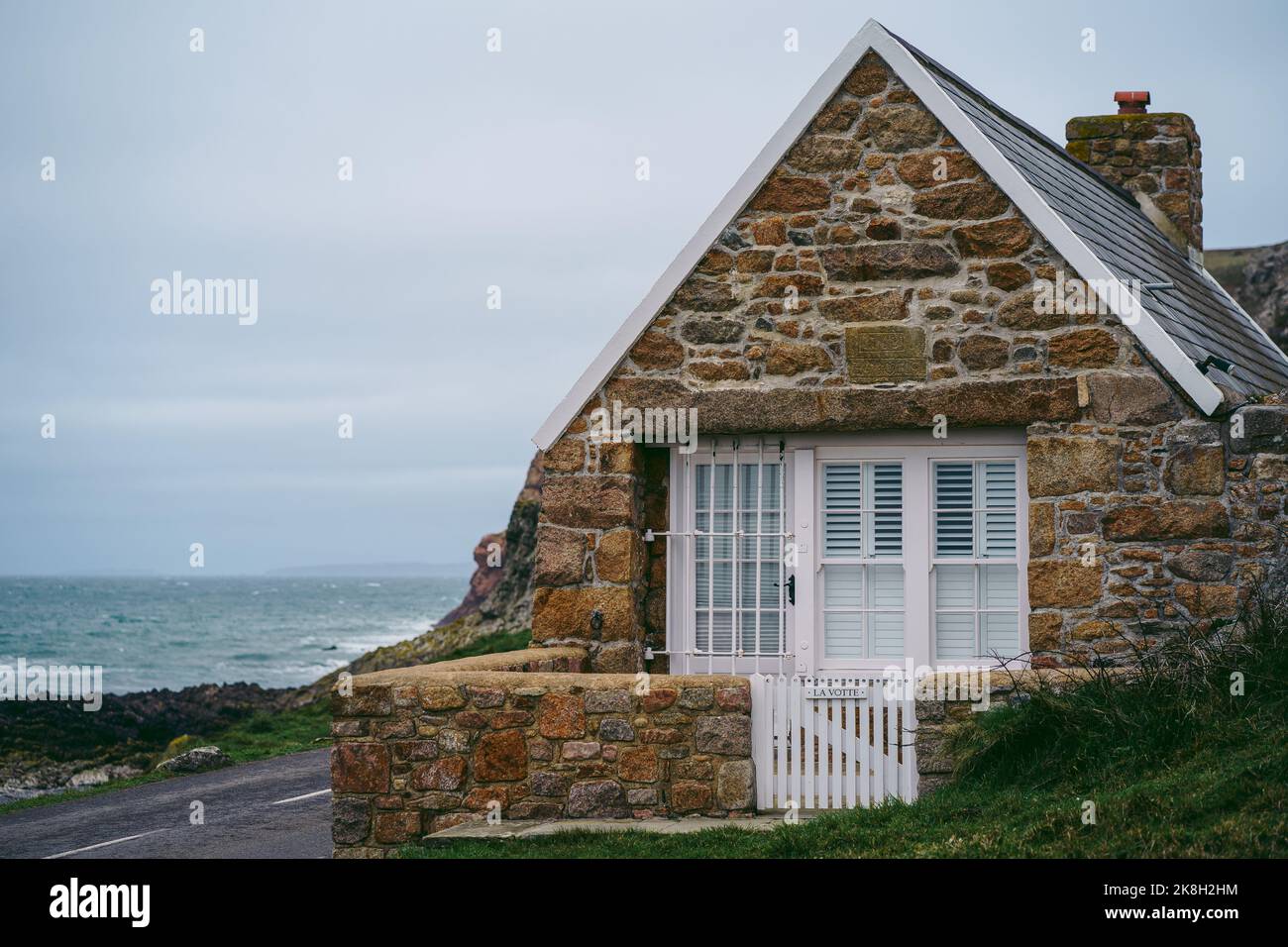 Beautiful house on the coast of Jersey Island in UK, Channel Islands ...