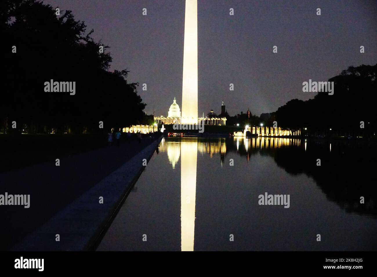 The Washington Monument is an obelisk shaped building within the ...
