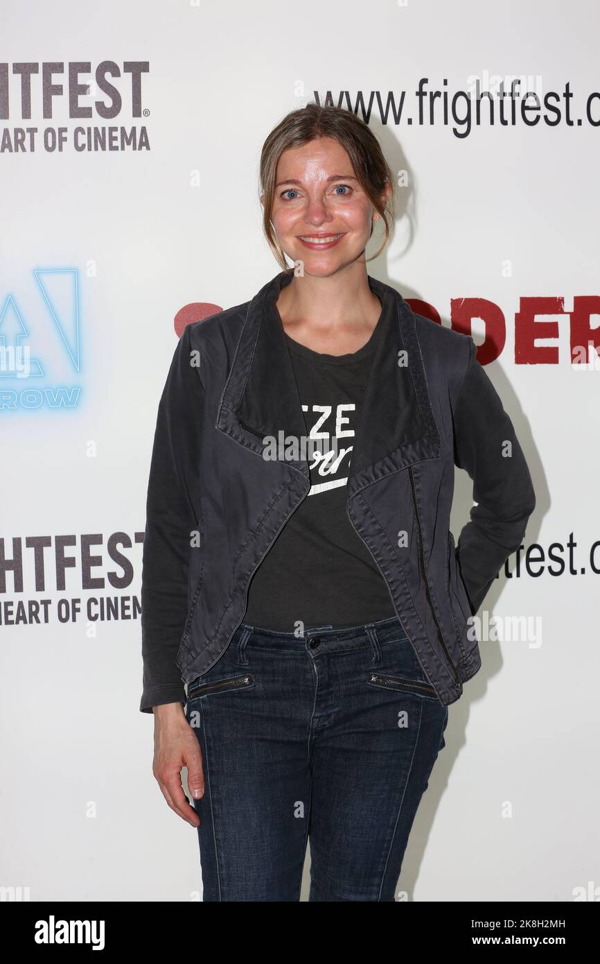 Laura Heisler (EVIL) attends 'The Harbinger' film premiere at Arrow ...