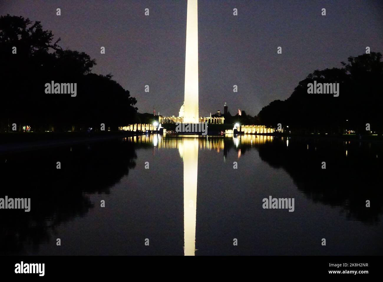 The Washington Monument is an obelisk shaped building within the ...