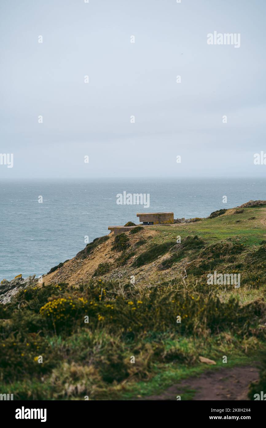 Beautiful nature views of coastal cliffs and beaches on Jersey Island ...