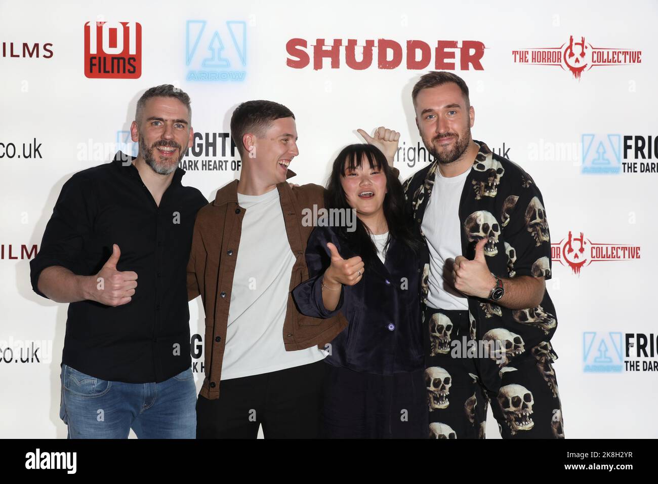 Chris Baugh, Oscar Kennedy, Thaddea Graham and Ryan J. Brown attend ...