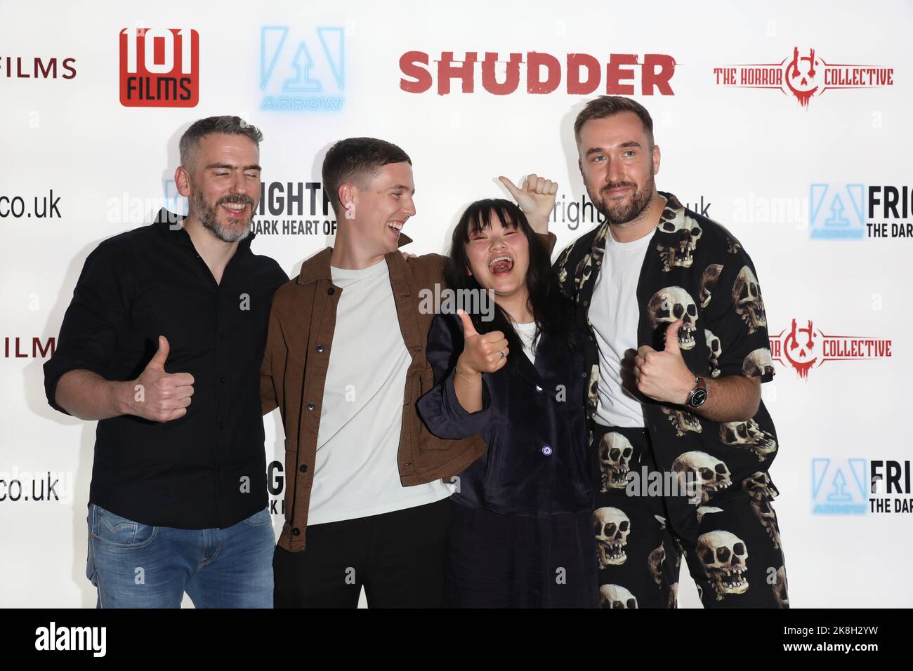 Chris Baugh, Oscar Kennedy, Thaddea Graham and Ryan J. Brown attend ...