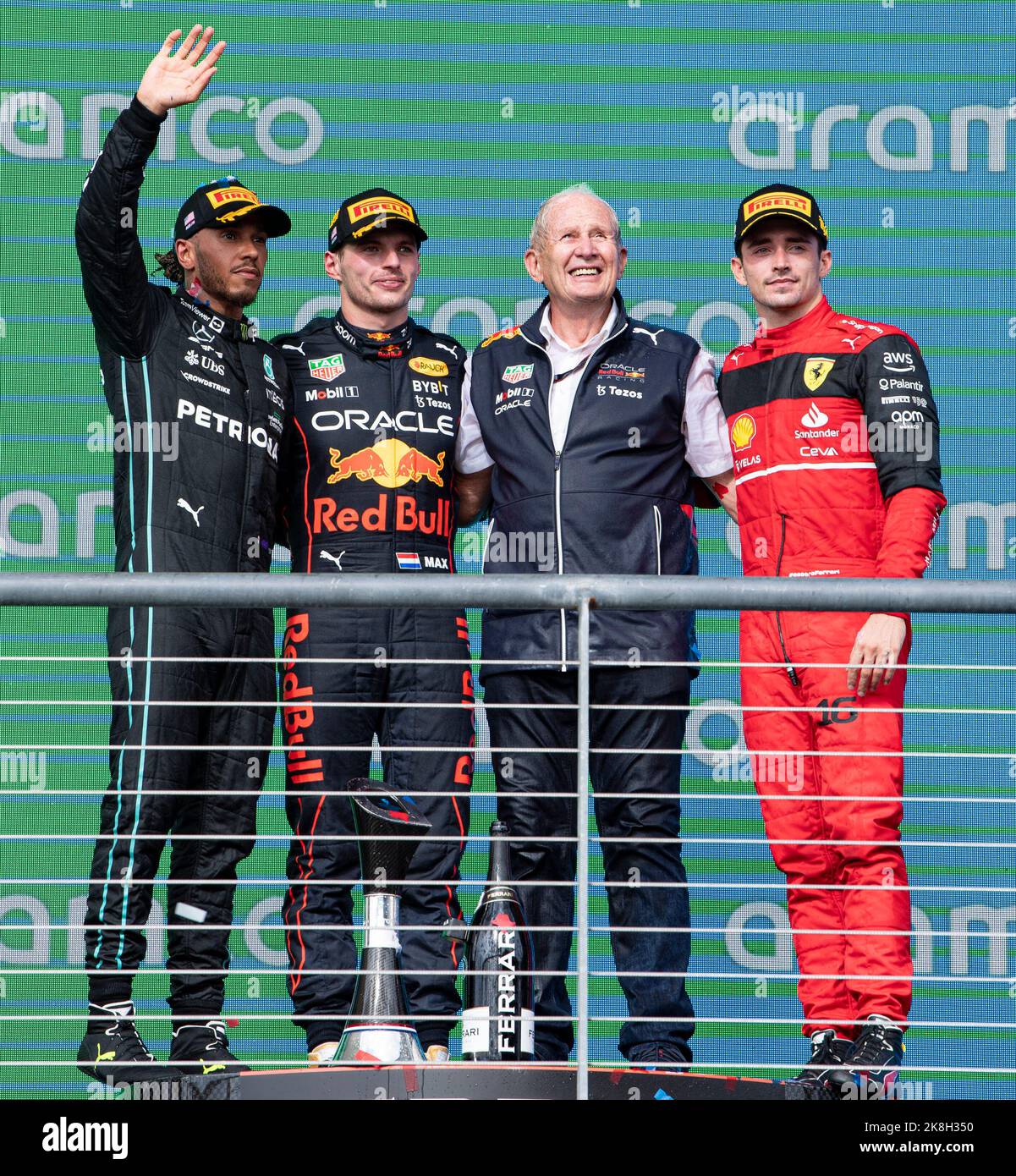 October 23, 2022, Austin, Texas, U.S: From Left to right #44 Mercedes ...