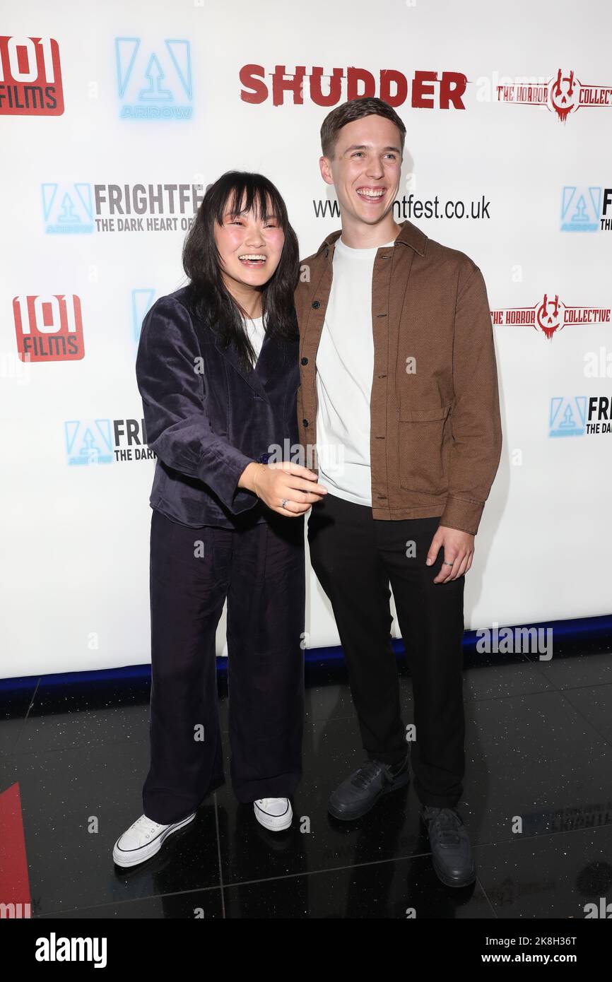 Thaddea Graham and Oscar Kennedy attends 'WRECK' film premiere at Arrow ...