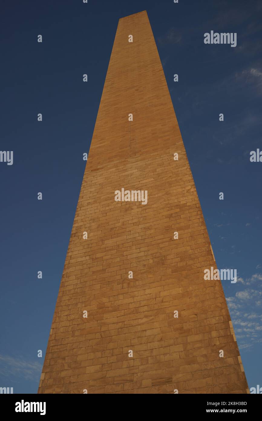The Washington Monument is an obelisk shaped building within the ...