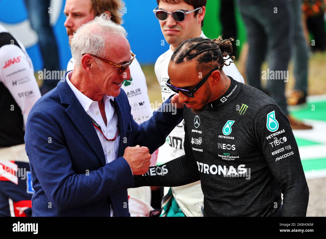 (L to R): Greg Maffei (USA) Liberty Media Corporation President and ...
