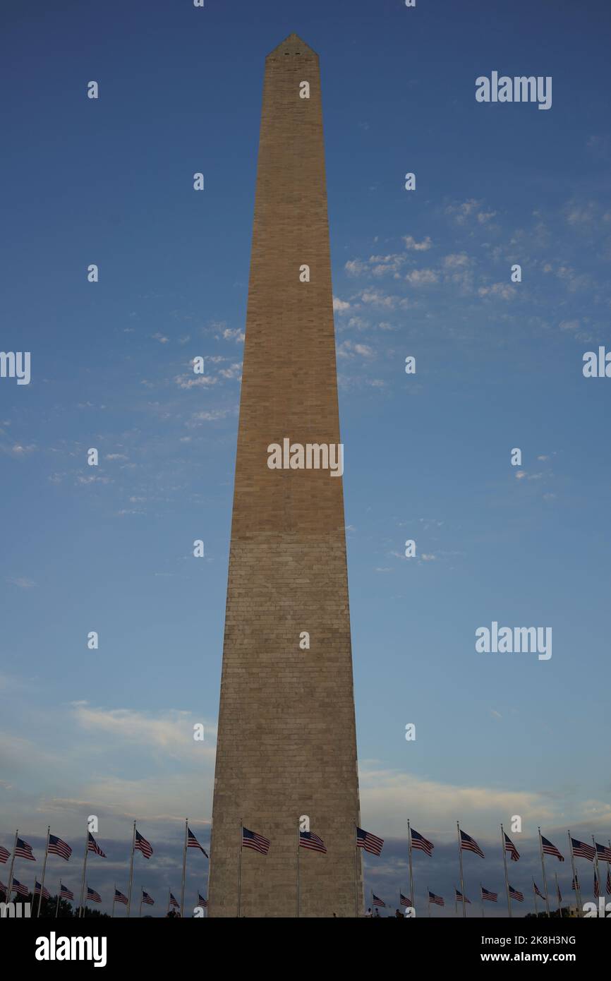 The Washington Monument is an obelisk shaped building within the ...
