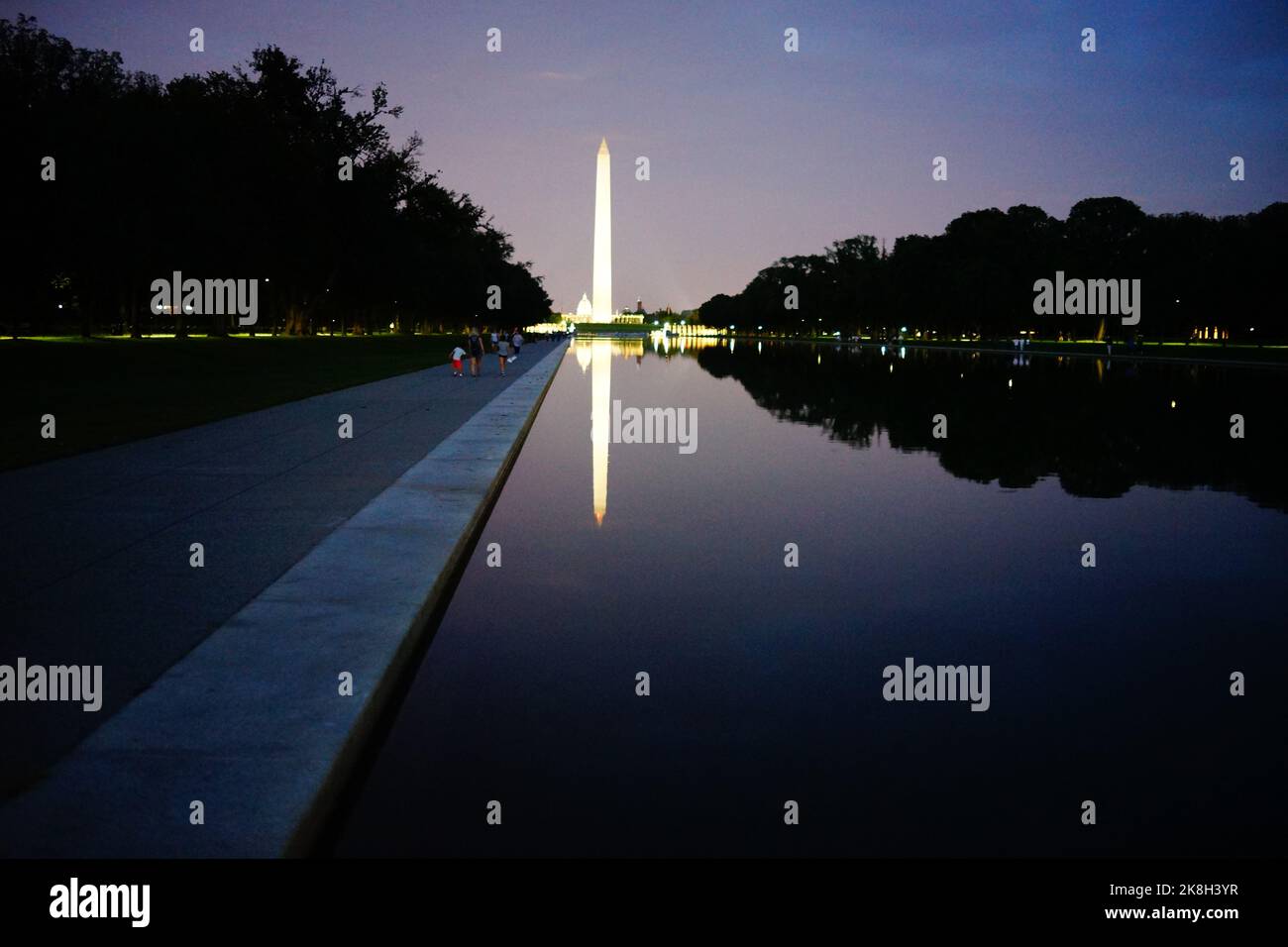 The Washington Monument is an obelisk shaped building within the ...