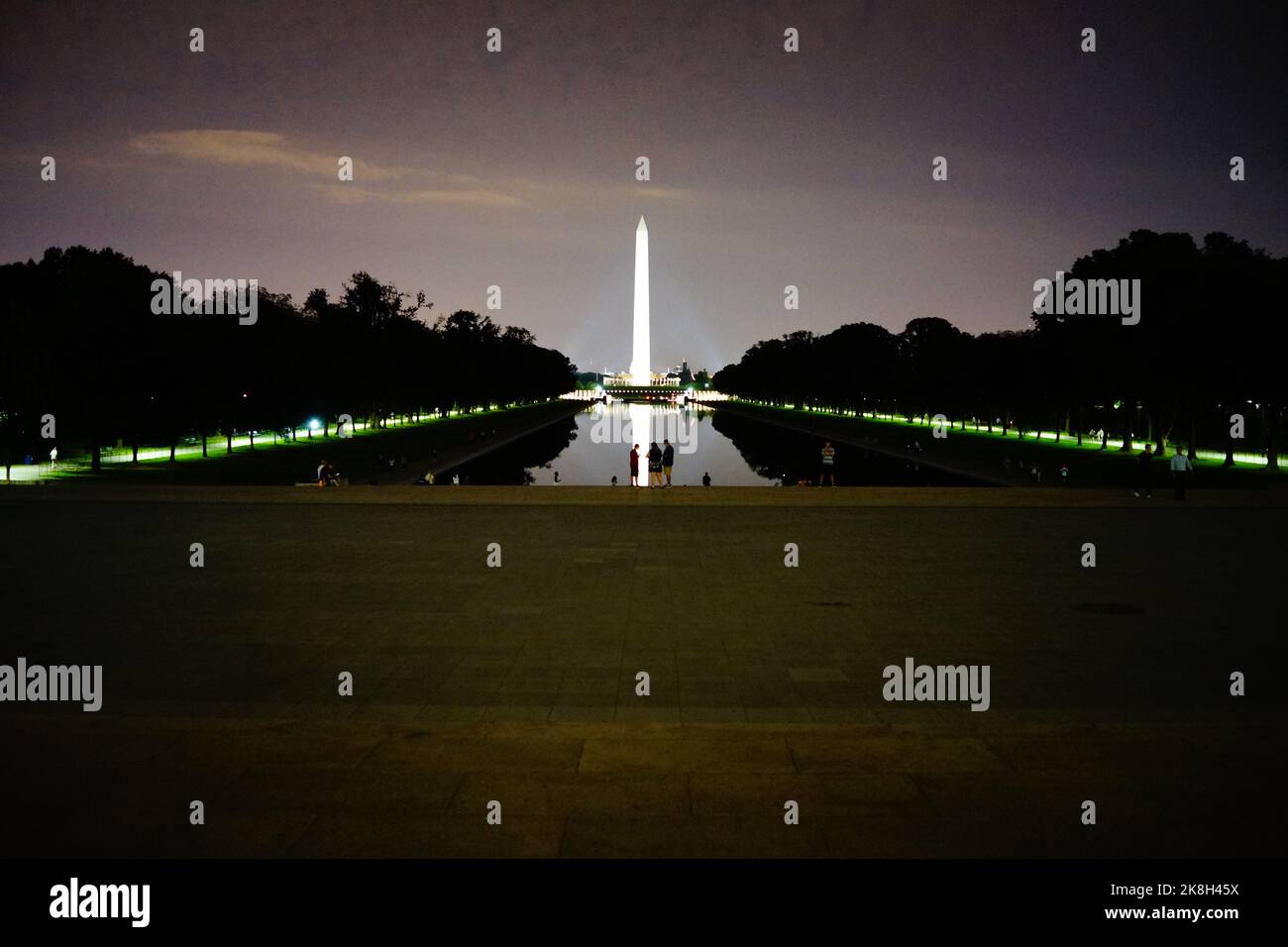 The Washington Monument is an obelisk shaped building within the ...