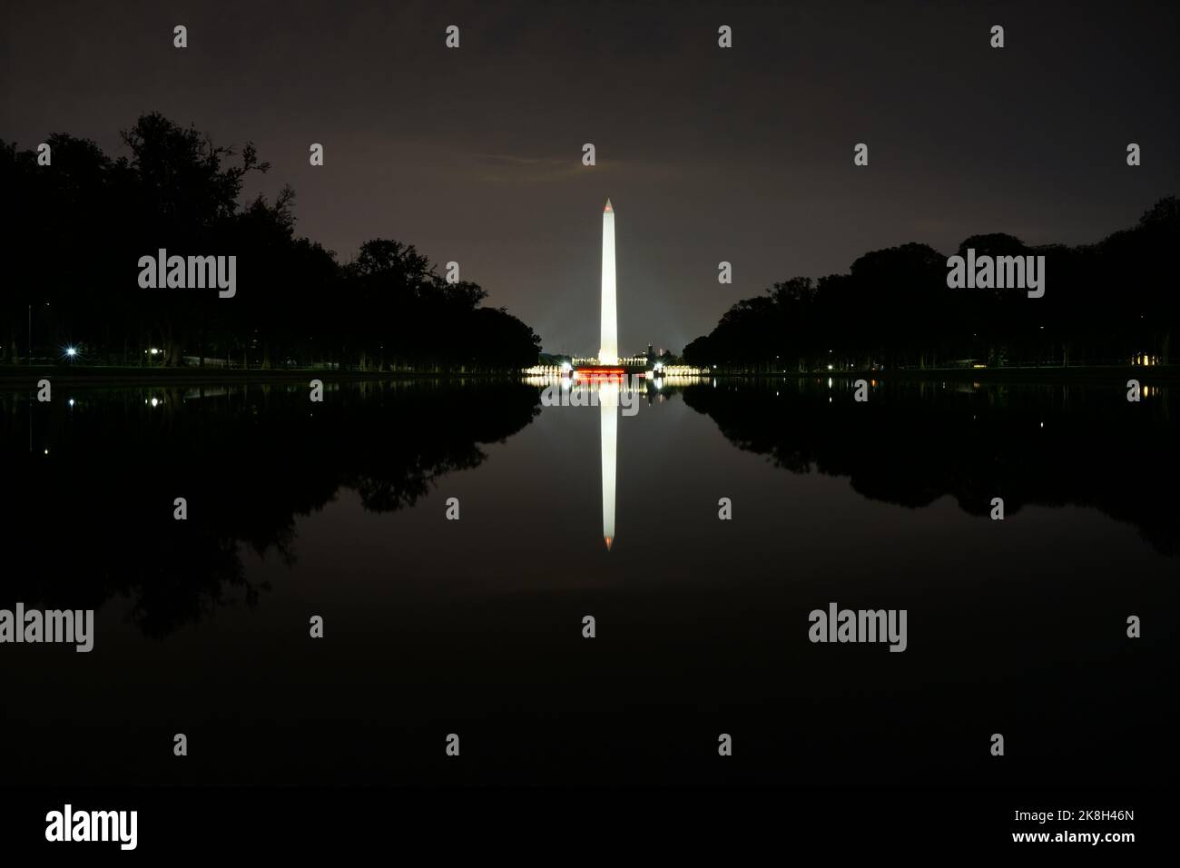The Washington Monument is an obelisk shaped building within the ...