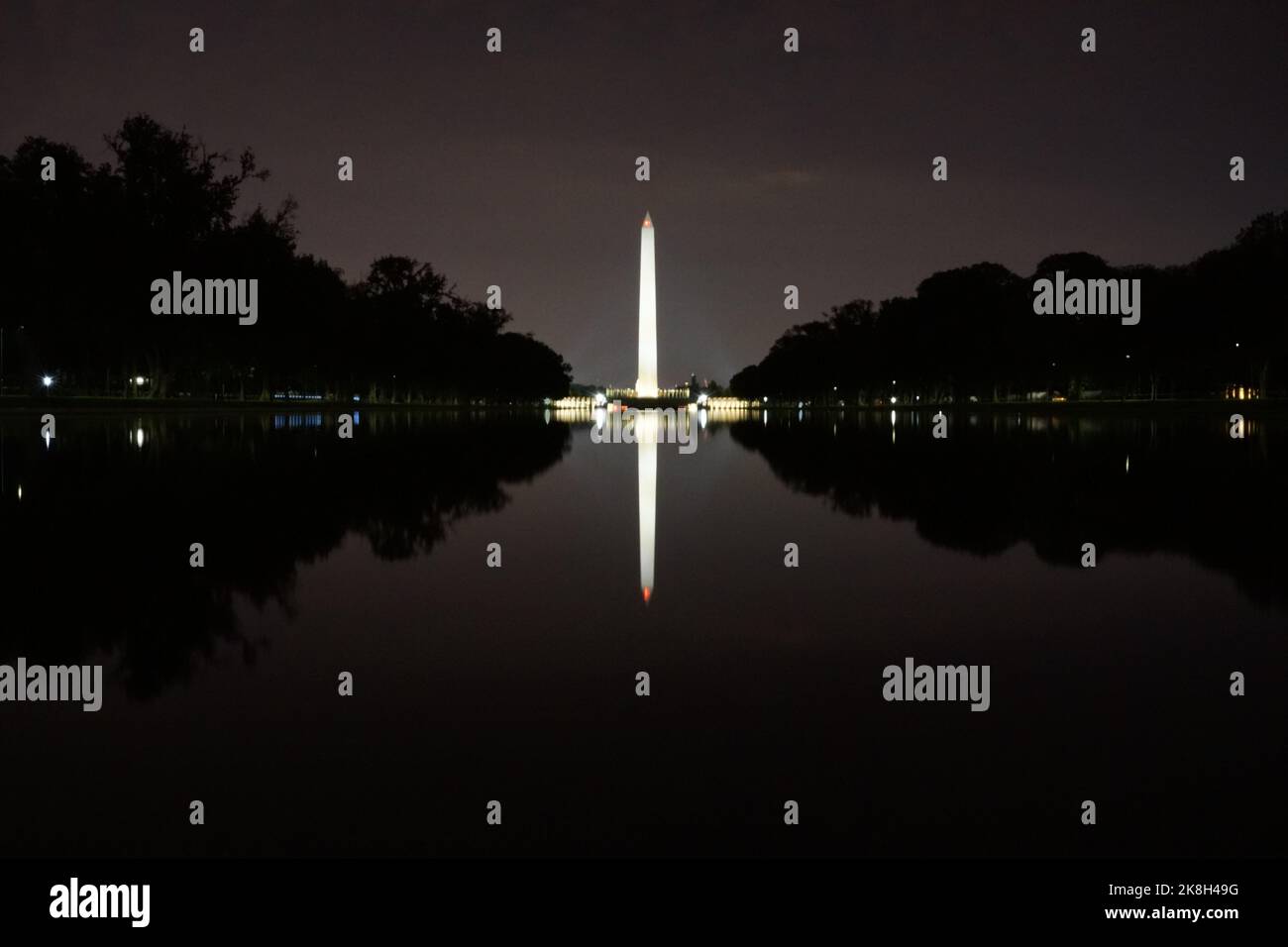 The Washington Monument is an obelisk shaped building within the ...