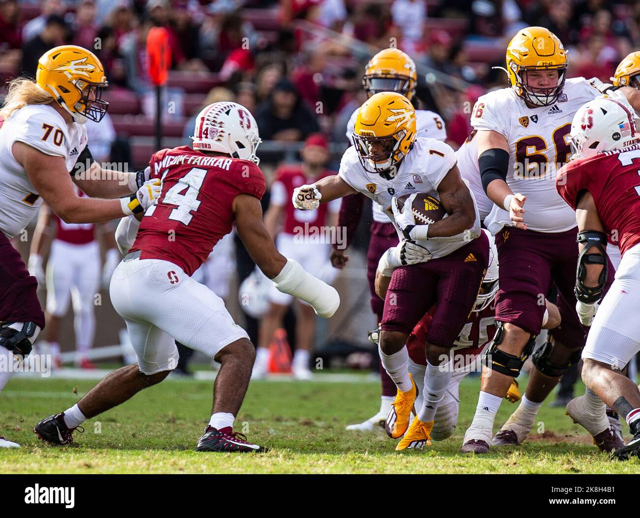 October 22 2022 Palo Alto, CA USA Arizona State Sun Devil running back ...